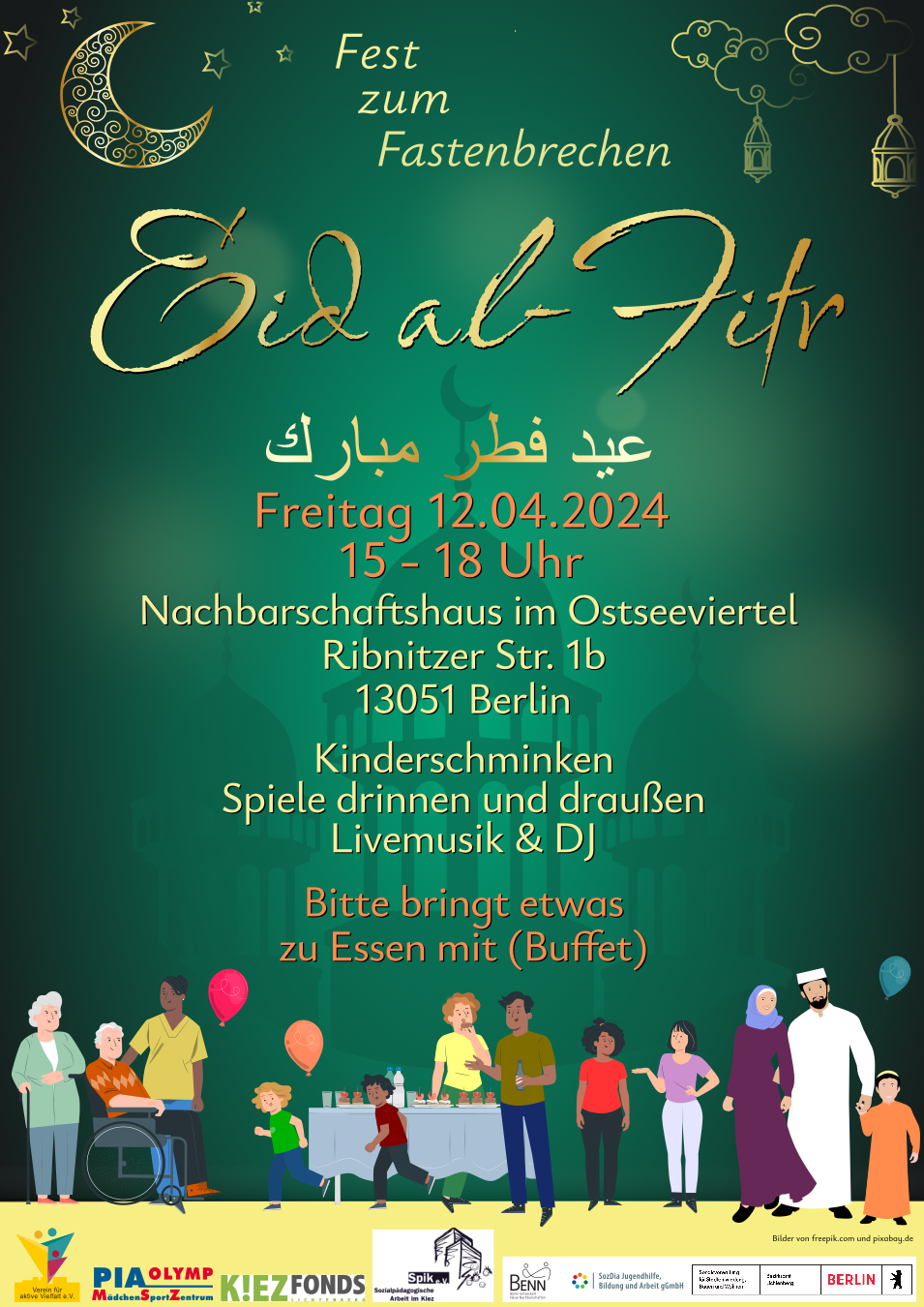 Einladung zum gemeinsamen Zuckerfest am 12. April 2024